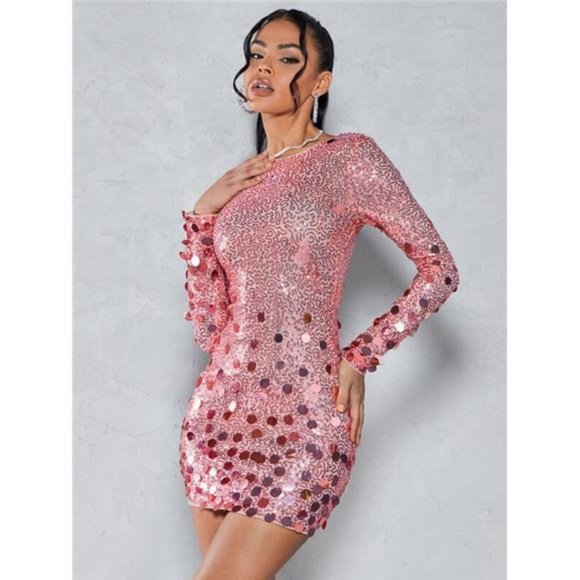 Dresses | Sequin Cocktail Dress Pink | Poshmark